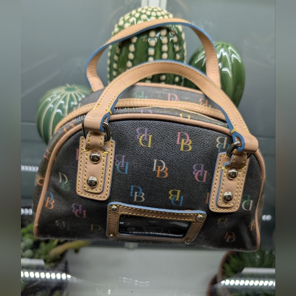 Dooney & Bourke | Bags | Dooney Bourke Multicolor Logo Womens Handbag ...